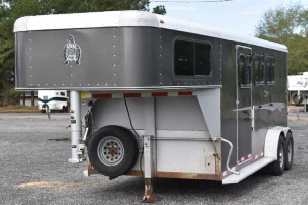 2018 Adam Horse Trailers for Sale - 7304GN 3 Horse with 2' Short Wall ...
